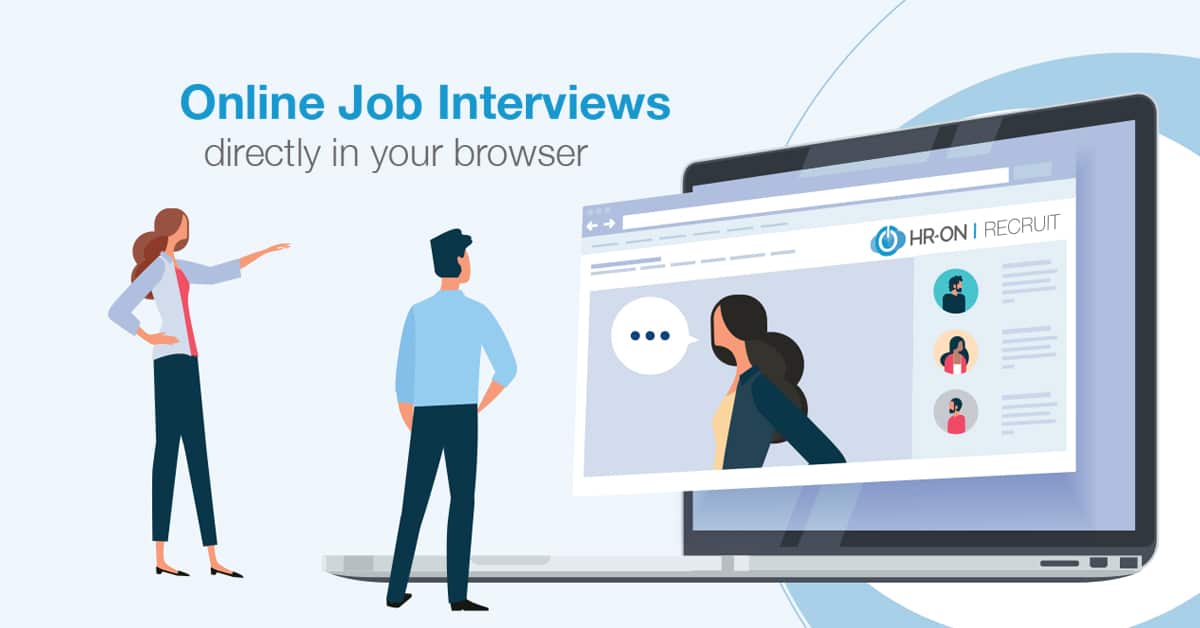 Conduct interviews online - directly in your browser • HR-ON