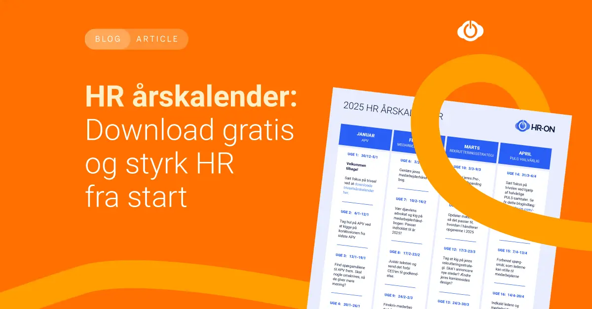 Download gratis HR årskalender og få styr på opgaverne