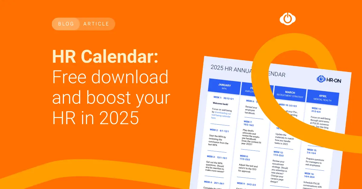 Download our HR Calendar for free and get control of your tasks